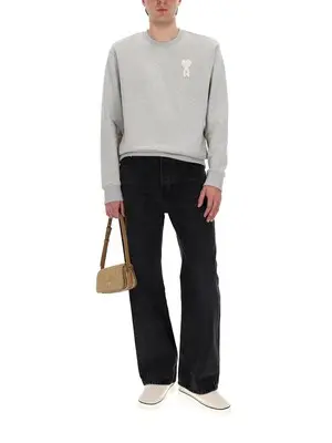 AMI Paris Large Fit Jeans - Black