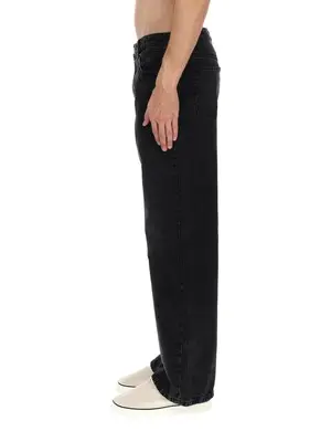 AMI Paris Large Fit Jeans - Black