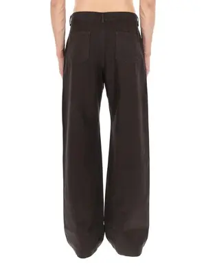 Rick Owens Geth Wide Leg Jeans - Brown