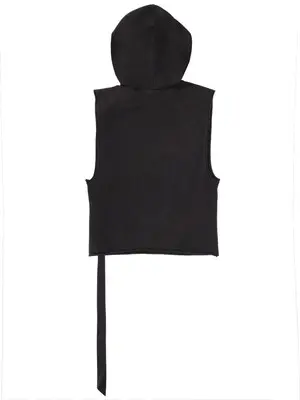 Rick Owens Hooded Tunic Top - Black