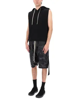 Rick Owens Hooded Tunic Top - Black
