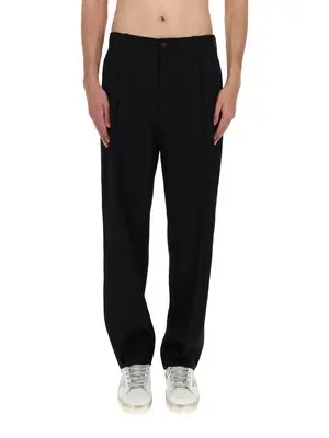 GOLDEN GOOSE Pantalone In Lana - Black