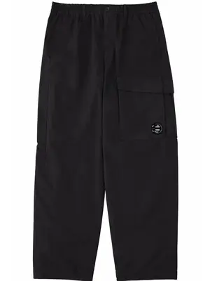 C.P. COMPANY C. P. Company Cargo Pantalone With Logo Patch - Black