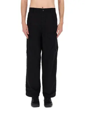 C.P. COMPANY C. P. Company Cargo Pantalone With Logo Patch - Black