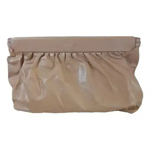 Isabel Marant Leather Luz Clutch Bag - Beige