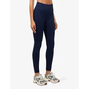 ADANOLA Classic Seamless Gym Leggings - Navy Blue