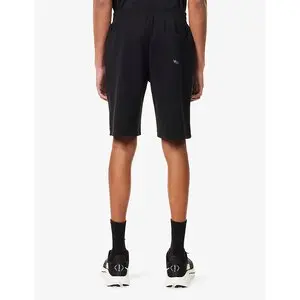 NOW YOU LIVE Lounge Logo-print Stretch-woven Shorts