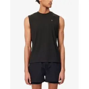 NOW YOU LIVE Gym Crewneck Stretch-woven Tank Top