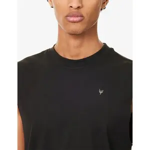 NOW YOU LIVE Gym Crewneck Stretch-woven Tank Top