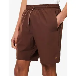 NOW YOU LIVE Logo-print Shell Shorts