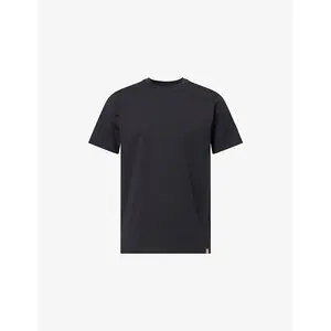 NOW YOU LIVE Arnesby Logo-embroidered Cotton T-shirt - Black