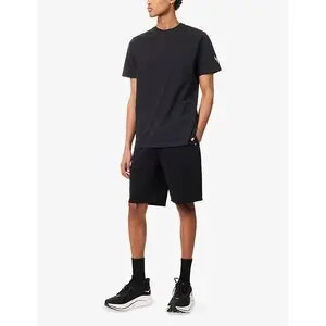 NOW YOU LIVE Arnesby Logo-embroidered Cotton T-shirt - Black