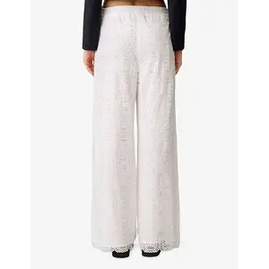 Claudie Pierlot Wide-leg Lace Trousers