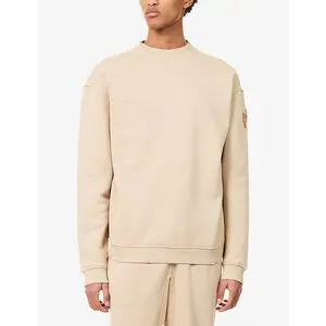 NOW YOU LIVE Logo-embroidered Cotton-blend Sweatshirt