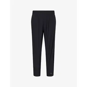 NOW YOU LIVE Saxby Slim Tapered-leg Shell Trousers - Black