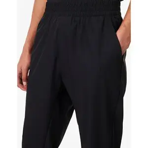 NOW YOU LIVE Saxby Slim Tapered-leg Shell Trousers