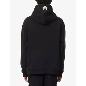 NOW YOU LIVE Logo-embroidered Cotton-blend Hoody