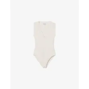 Claudie Pierlot V-neck Jacquard Knitted Bodysuit