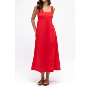STUDIBAKER HAWK Stitched Up Maxi Dress - Red