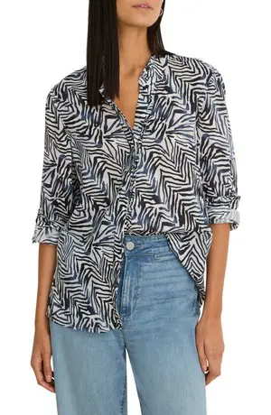 NIC+ZOE Inked Lines Button-up Shirt