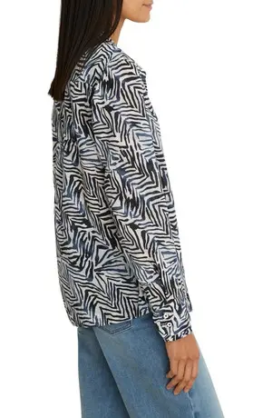 NIC+ZOE Inked Lines Button-up Shirt