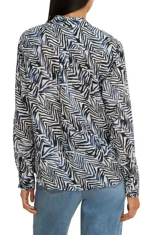 NIC+ZOE Inked Lines Button-up Shirt