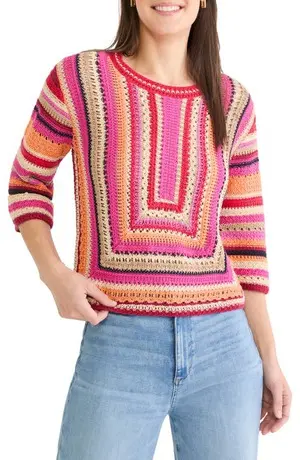 Nic+zoe 3/4 Sleeve Sweaters For Women