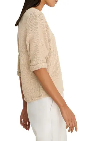 NIC+ZOE Crimpy Roll Sleeve Sweater