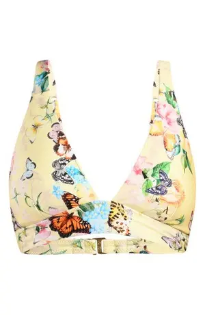 L'Agence Lexie Garden Butterfly Bikini Top