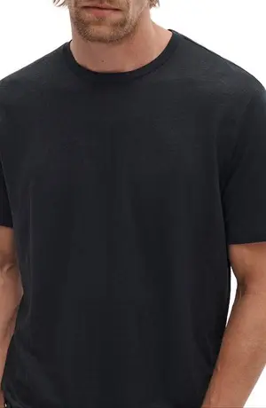 Rag & Bone Classic Linen T-shirt - Black
