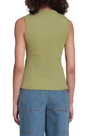 Avec Les Filles Sleeveless Rib Tank