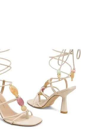 STUART WEITZMAN Majorca Wrap Sandal - Linen