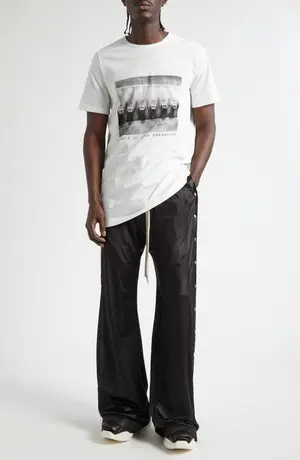 Rick Owens Level Temple Graphic T-shirt - Milk/black