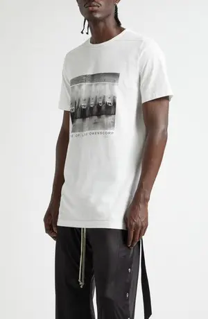 Rick Owens Level Temple Graphic T-shirt - Milk/black