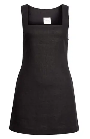 Posse Alice Linen Mini Dress - Black
