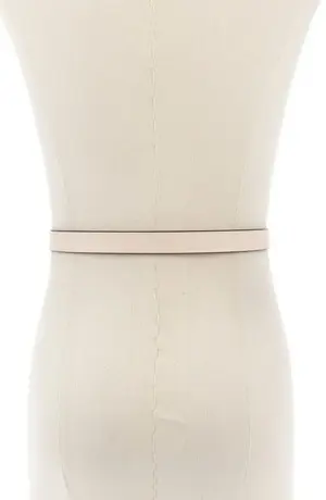 Kate Spade New York Oval Molten Buckle Leather Belt