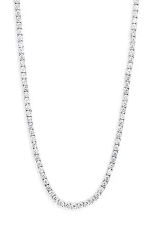 THE M JEWELERS Tennis Necklace With Cubic Zirconia - Silver