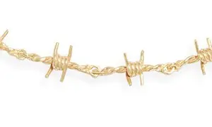 THE M JEWELERS Barbwire Necklace & Bracelet Set
