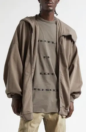 Rick Owens Asymmetrical Sweatshirts Hoodies For Men