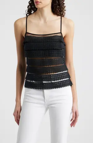 Frame Square Neck Camis Tanks For Women