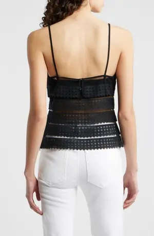 FRAME The Lattice Crochet Camisole