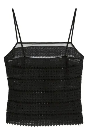FRAME The Lattice Crochet Camisole