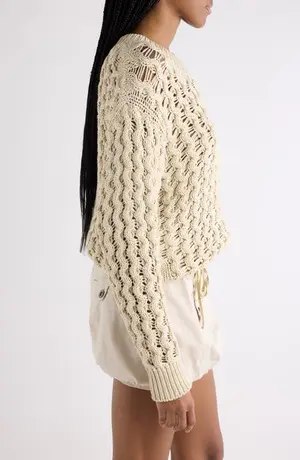 Isabel Marant Étoile Aurelys Open Stitch Cotton Sweater