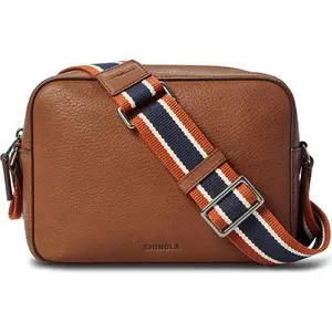 Shinola Leather Camera Crossbody Bag