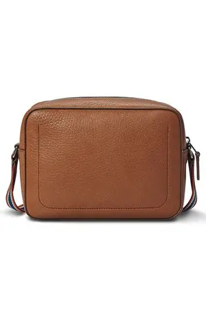 Shinola Leather Camera Crossbody Bag