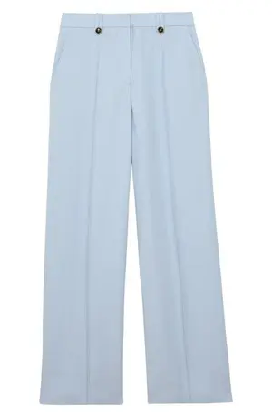 REISS Magda Pleated Flared Trousers