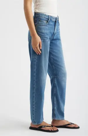 Rag & Bone Featherweight Stevie Mid Rise Slim Tapered Jeans - Echo