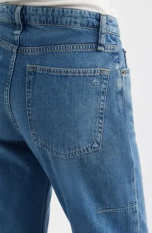 Rag & Bone Featherweight Stevie Mid Rise Slim Tapered Jeans - Echo