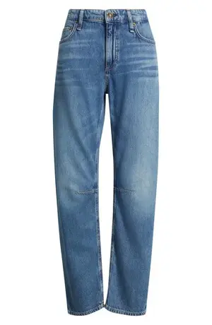Rag & Bone Featherweight Stevie Mid Rise Slim Tapered Jeans - Echo