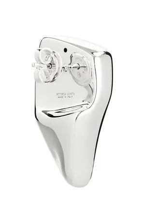 Bottega Veneta Small Prisma Sterling Silver Earrings